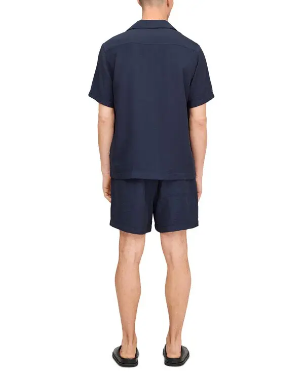 Nn07 Hank 5971 Regular Fit Camp Shirt - Deep Navy