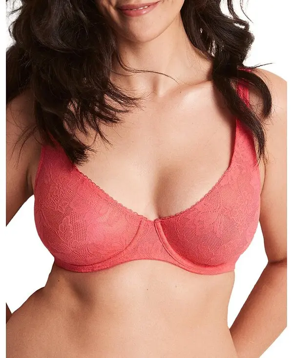 ADORE ME Winona Plus-size Unlined Full Coverage Bra - Dark Pink