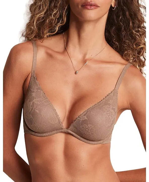 ADORE ME Maren Push Up Plunge Bra - Medium Beige