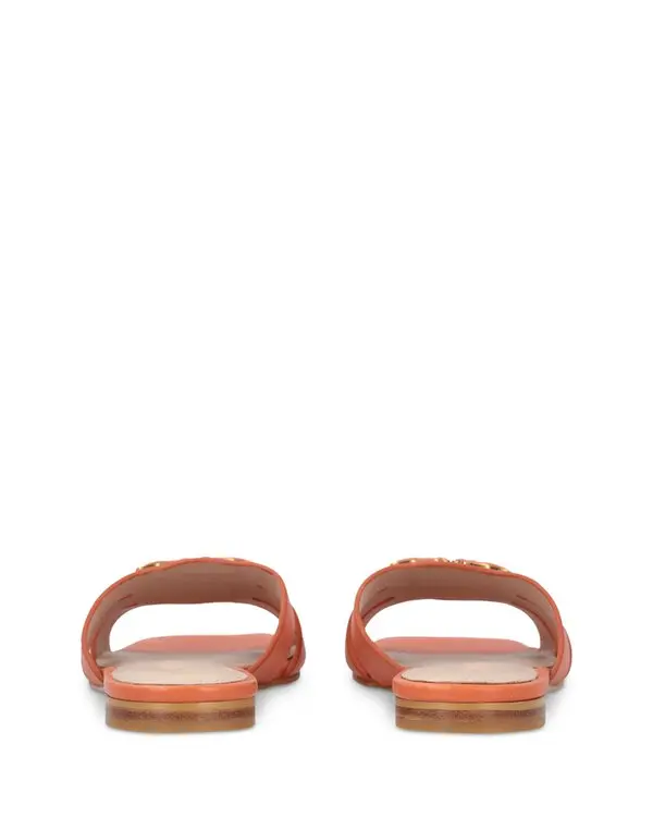 Pinko Marli 09 Leather Slide Sandals - Blusher