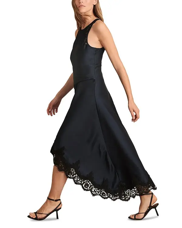 Anais Draped Lace Dress