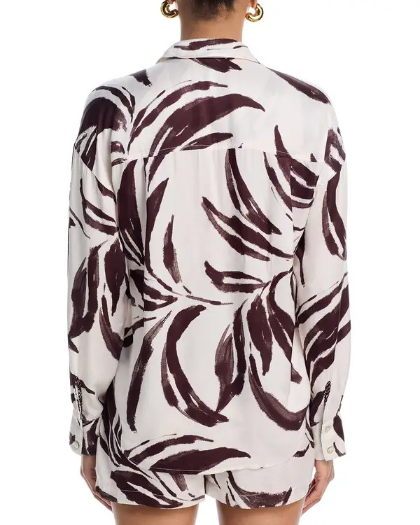 Bella Dahl Oversized Shirt - Moroccan Palm Print