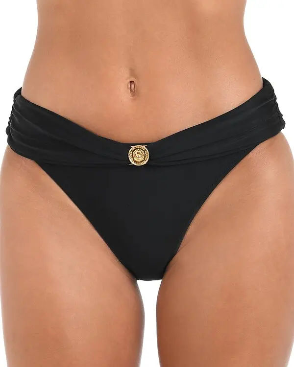 L'Agence Miya Ruched Waist Bottom - Black