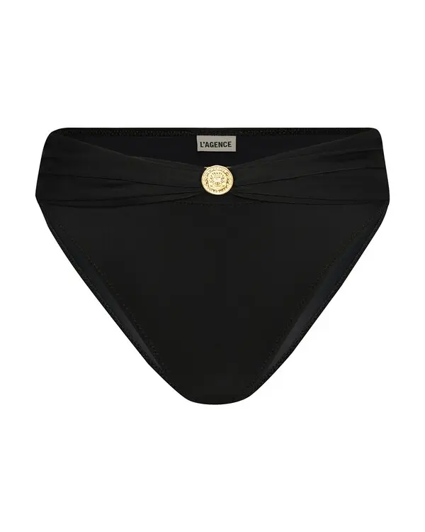 L'Agence Miya Ruched Waist Bottom - Black