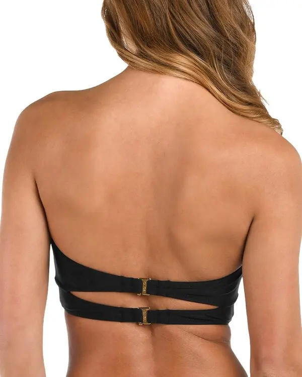 L'Agence Sirena Cutout Bikini Top - Black