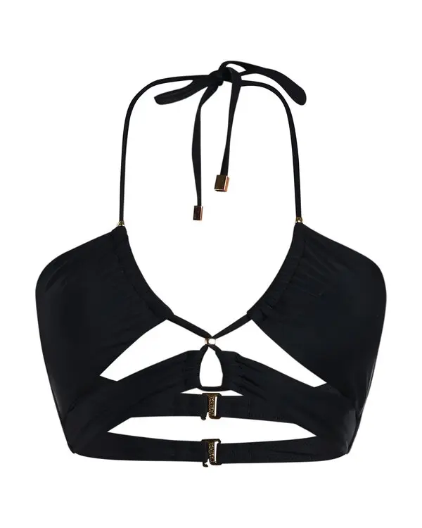 L'Agence Sirena Cutout Bikini Top - Black