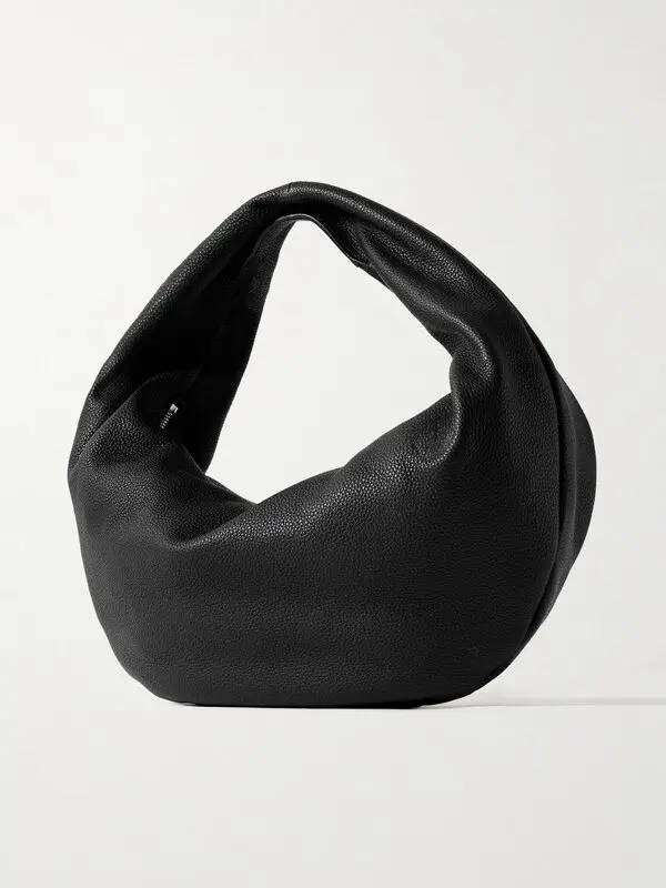 Khaite Olivia Sport Medium Leather Shoulder Bag - Black