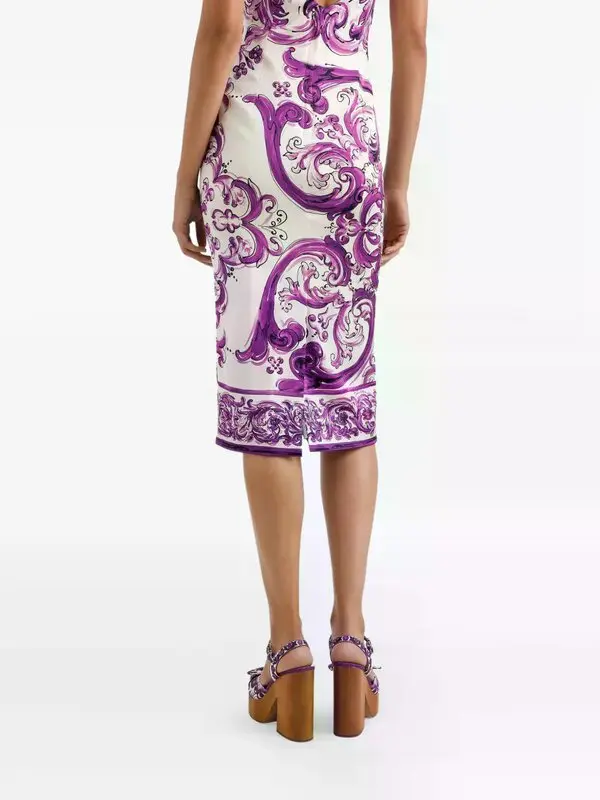 Dolce & Gabbana Maiolica-print Midi Dress