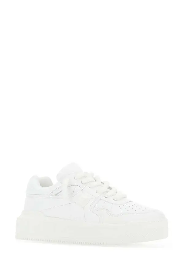 Valentino Garavani Leather Sneakers In White - 37% Off