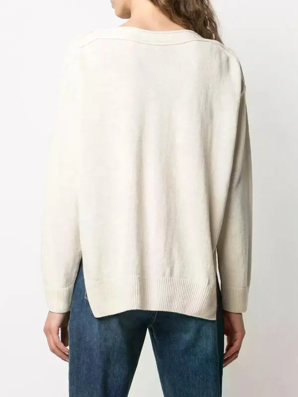Closed Boat-neck Knit Jumper