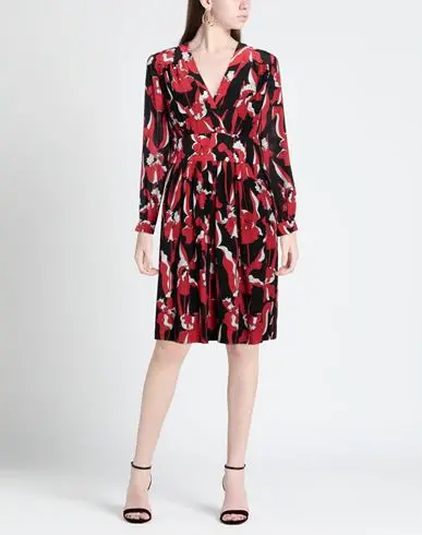 Moschino Floral Silk Midi Dress