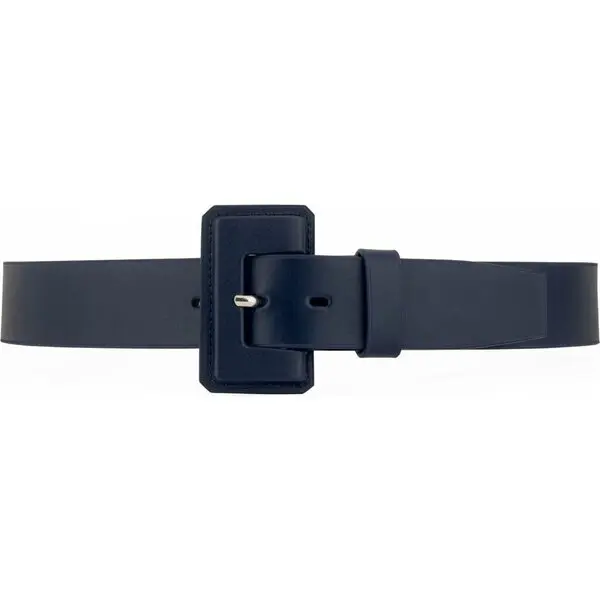VAINCOURT PARIS La Petite Merveilleuse Leather Belt - Navy