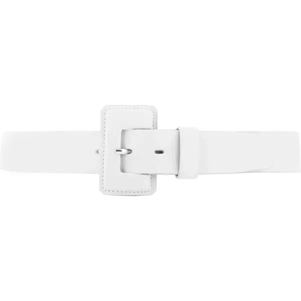 VAINCOURT PARIS La Petite Merveilleuse Leather Belt - White