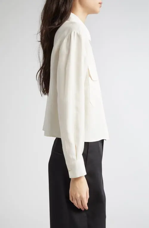 Partow Filmore Boxy Crop Canvas Shirt Jacket