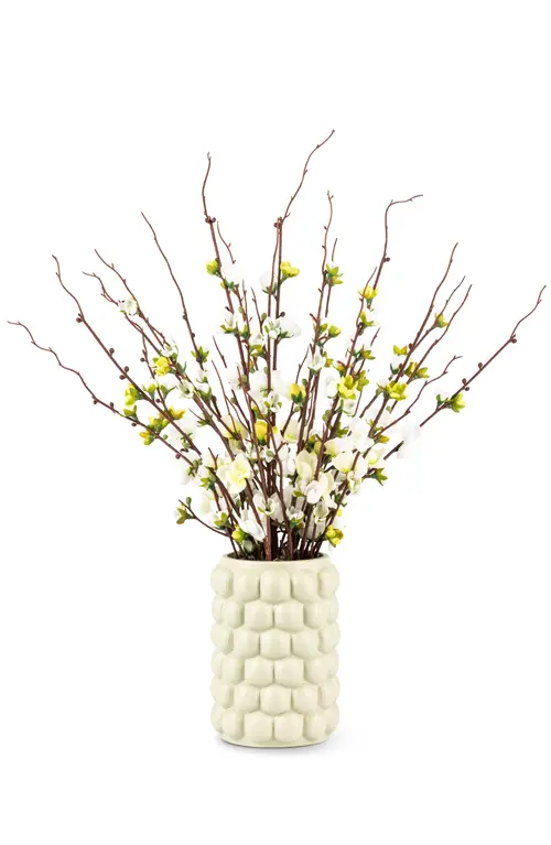 COCOBELLA Elettra Quince Bud Arrangement - Snow