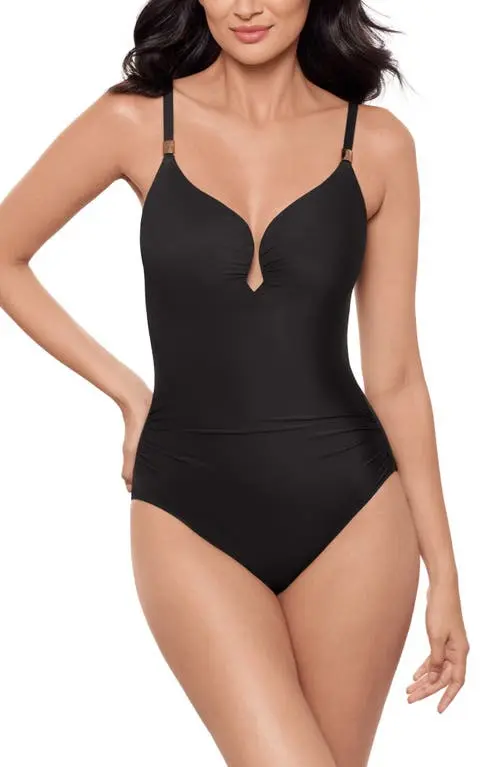 MIRACLESUIT® Razzle Dazzle Antheia Underwire One-piece Swimsuit - Black