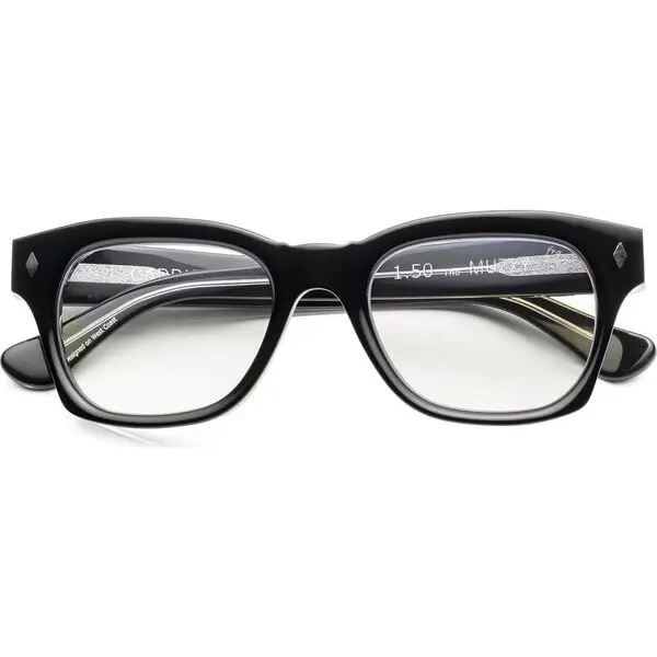 CADDIS Muzzy Reading Glasses - Gloss Black And Vodka