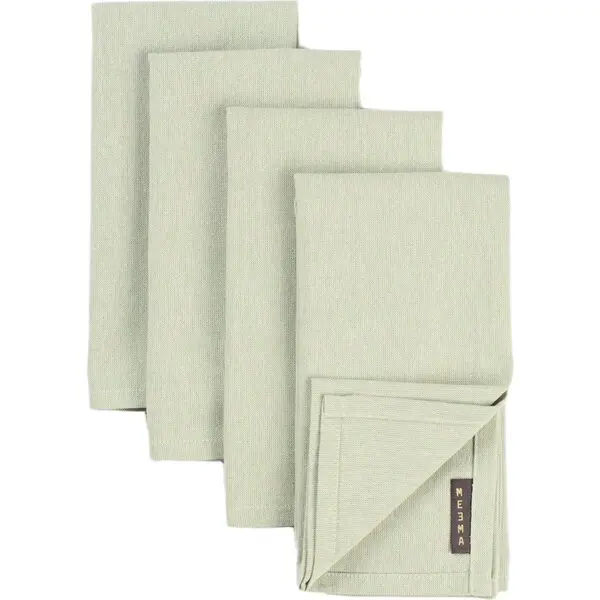 MEEMA Cloth Napkinsset Of 4solid - Sage Green