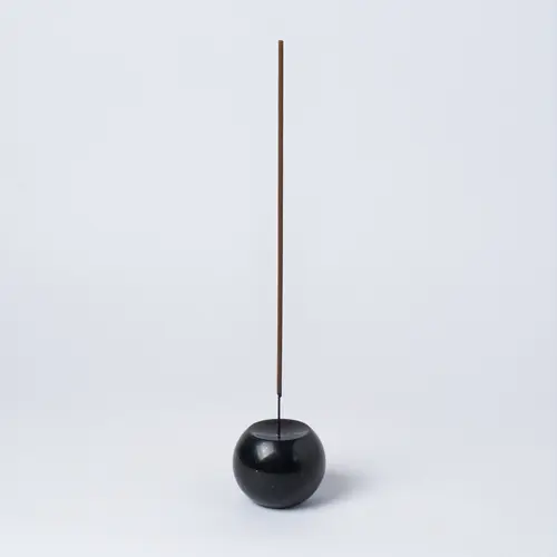 DAR PROYECTOS Gemstone Sphere Incense Holder - Black