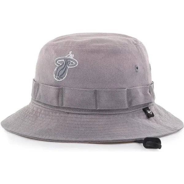 '47 Miami Heat Buxton Garment Washed Bucket Hat - Charcoal