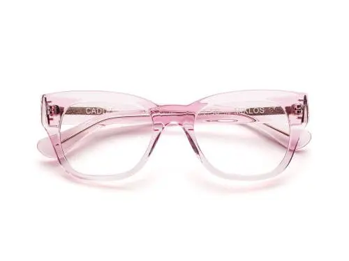 CADDIS Miklos Reading Glasses - Polished Clear Pink