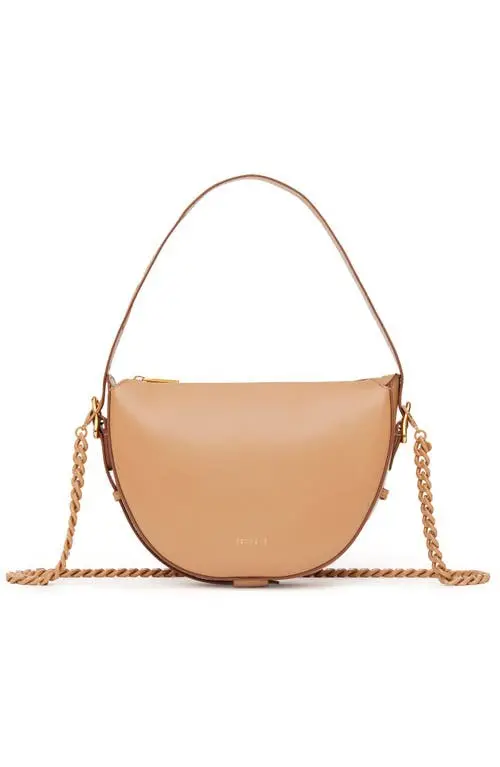 Senreve Mini Fortuna Smooth Leather Crescent Bag