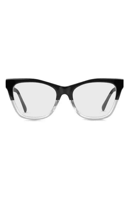 Eyebobs Kitten Around 50mm Cat Eye Reading Glasses - Black/ Crystal Fade