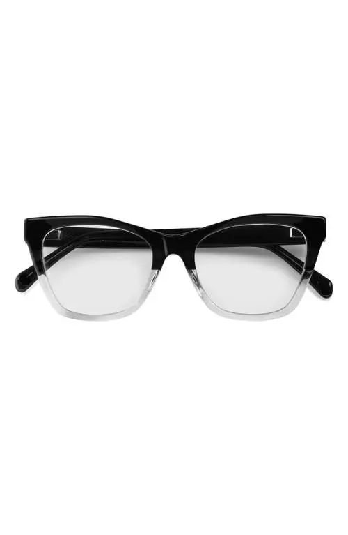 Eyebobs Kitten Around 50mm Cat Eye Reading Glasses - Black/ Crystal Fade