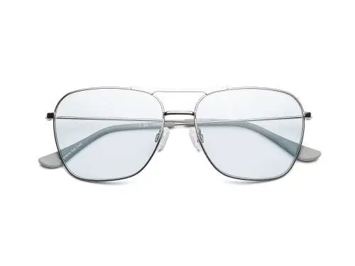 CADDIS Hooper Reading Glasses - Polished Gunmental Blue