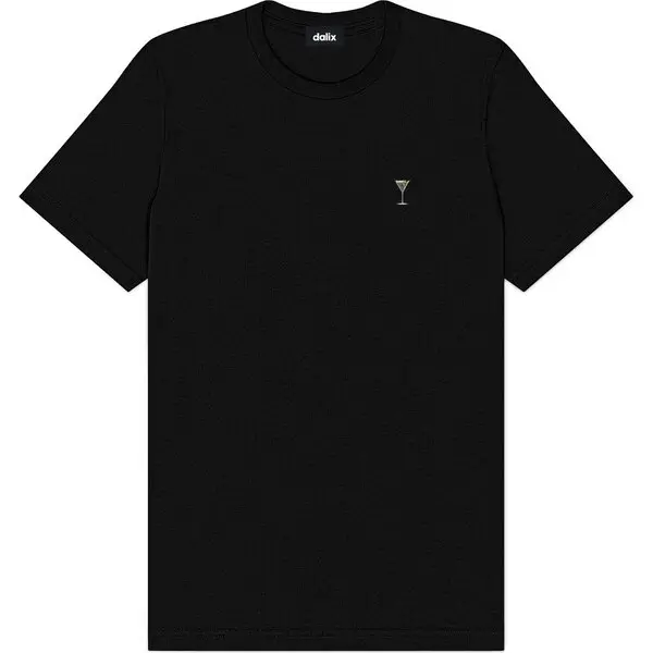 DALIX Martini Cotton Tee - Black