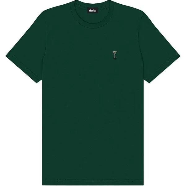 DALIX Martini Cotton Tee - Forest Green