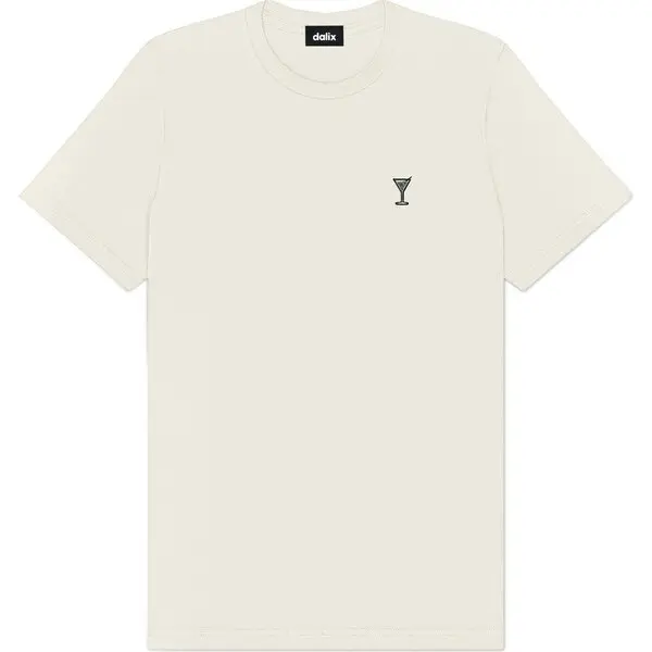 DALIX Martini Cotton Tee - Natural