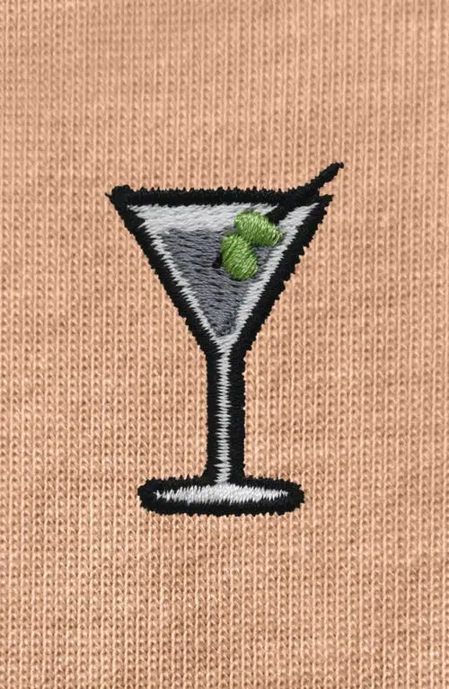DALIX Martini Cotton Tee - Peach