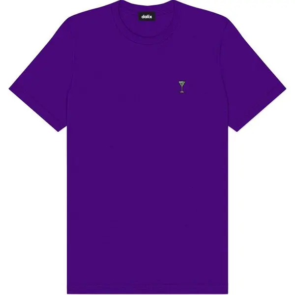 DALIX Martini Cotton Tee - Purple