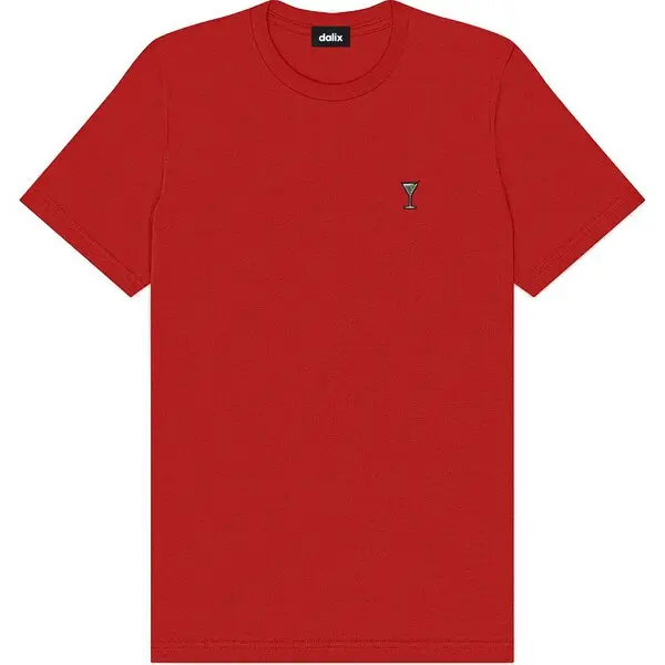 DALIX Martini Cotton Tee - Red