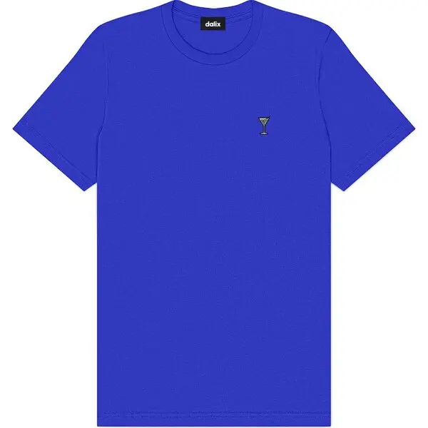 DALIX Martini Cotton Tee - Royal Blue