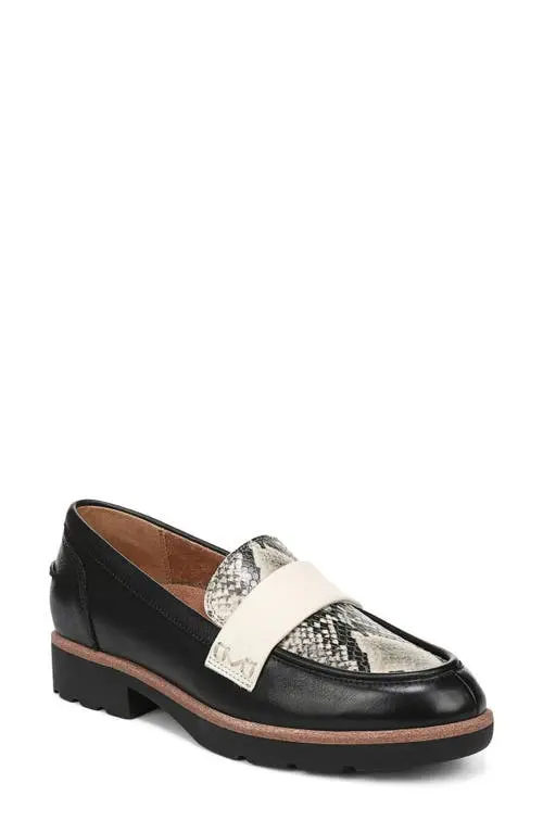 Vionic Cleo Leather Loafer - Black Multi