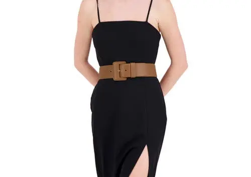 VAINCOURT PARIS La Merveilleuse Leather Waist Belt - Camel