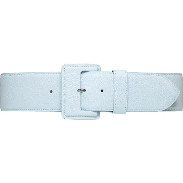 VAINCOURT PARIS La Merveilleuse Leather Waist Belt - Sky