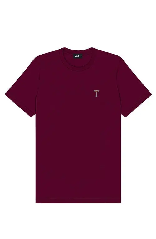 DALIX Coffee Martini Midweight Tee - Maroon