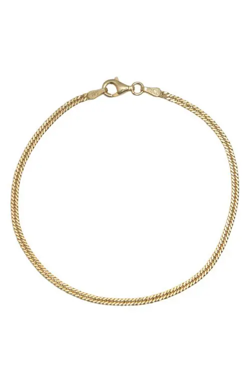 Argento Vivo Curb Chain Bracelet - Gold
