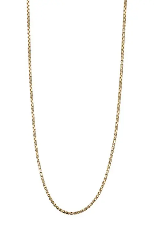 Argento Vivo Box Chain Necklace - Gold
