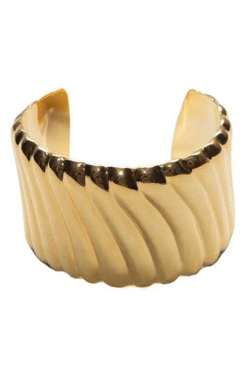 Argento Vivo Twisted Wide Cuff - Gold