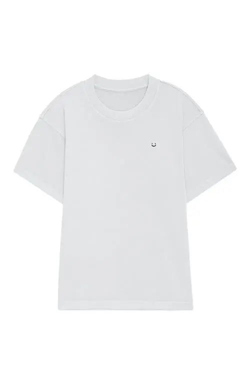 DALIX Lil Smile Heavyweight Pigment Dye Tee - Lunar Gray