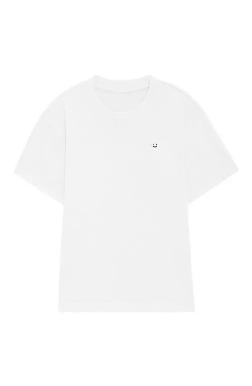 DALIX Lil Smile Heavyweight Pigment Dye Tee - White