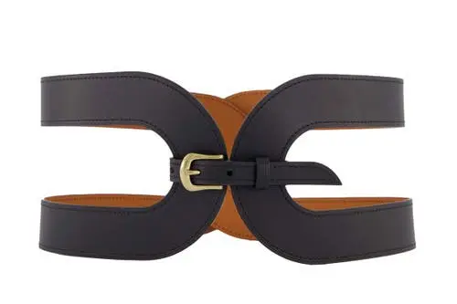VAINCOURT PARIS La Délicieuse Leather Corset Belt - Black