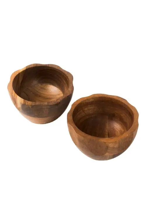 MELA ARTISANS Gravon Acacia Nut Bowls