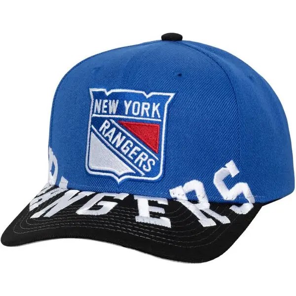 Mitchell & Ness New York Rangers Underarch Two-tone Pro Crown Snapback Hat - Blue