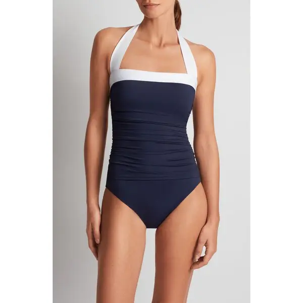 Ralph Lauren Halter One-piece Swimsuit - Dark Navy