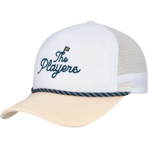 BARSTOOL GOLF Tan The Players Nailhead Canvas Rope Adjustable Hat